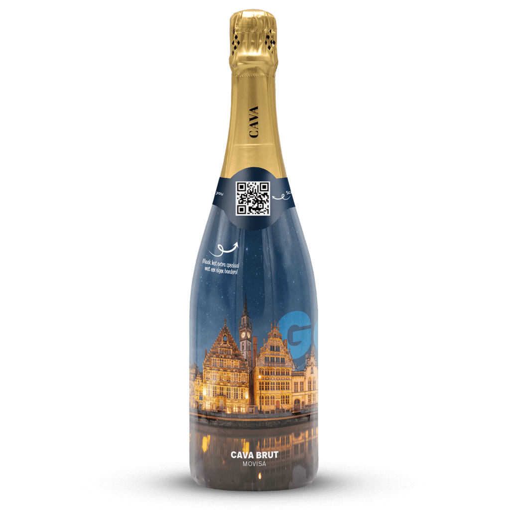 Fles cava volledig bedrukt in eigen stijl? BedrukteFles